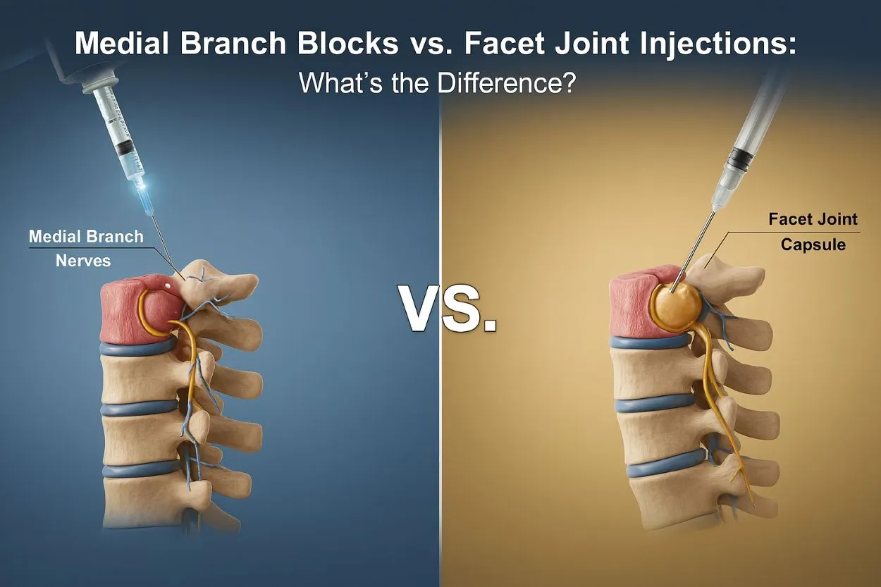Medial Branch Blocks vs. Facet Joint Injections